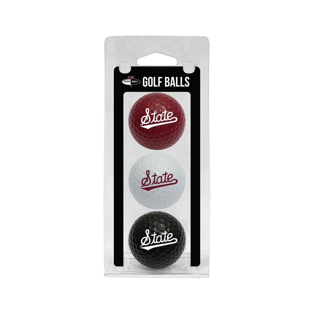 State Script Golf Ball - 3pck – Maroon & Co