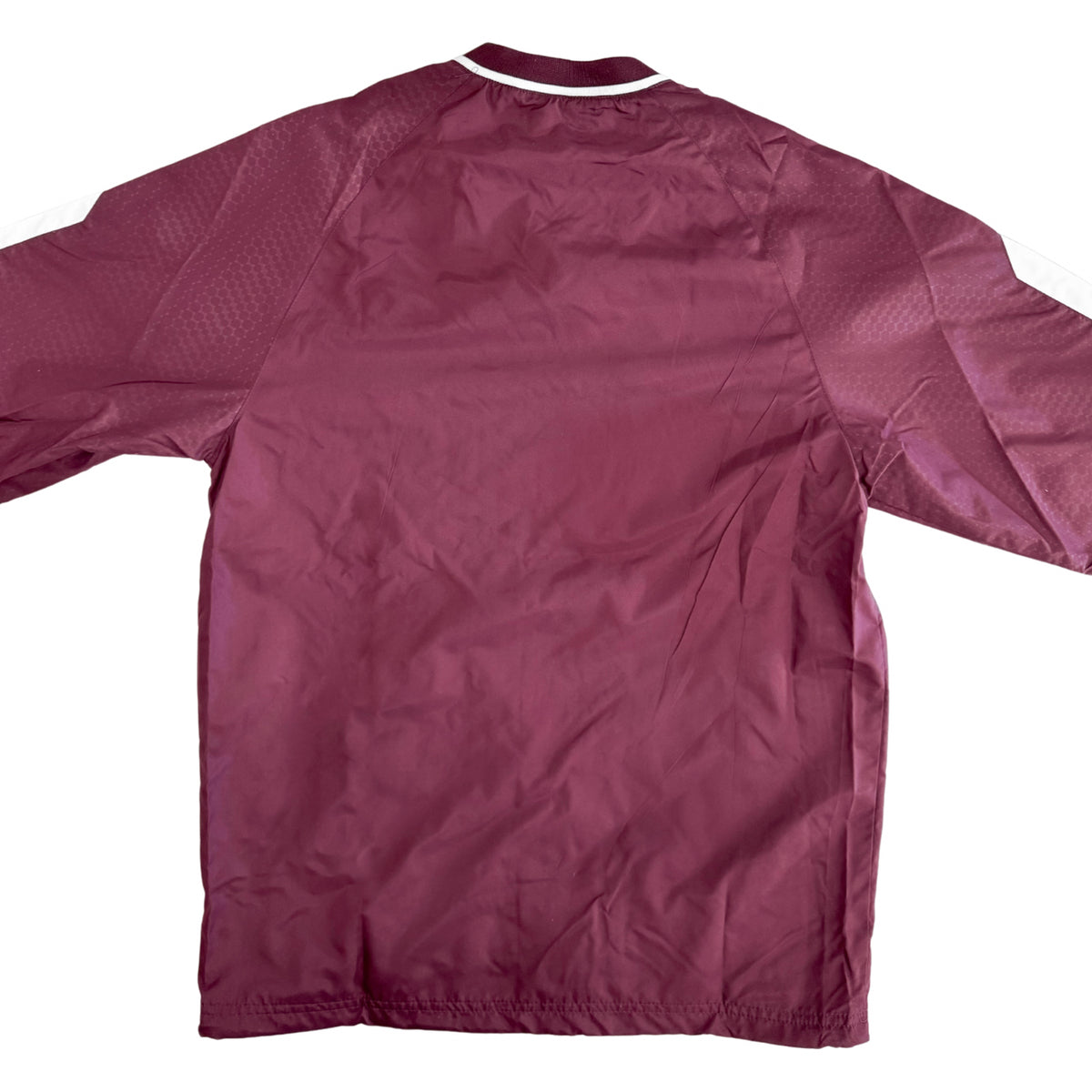 State Script V-Neck Windbreaker – Maroon & Co