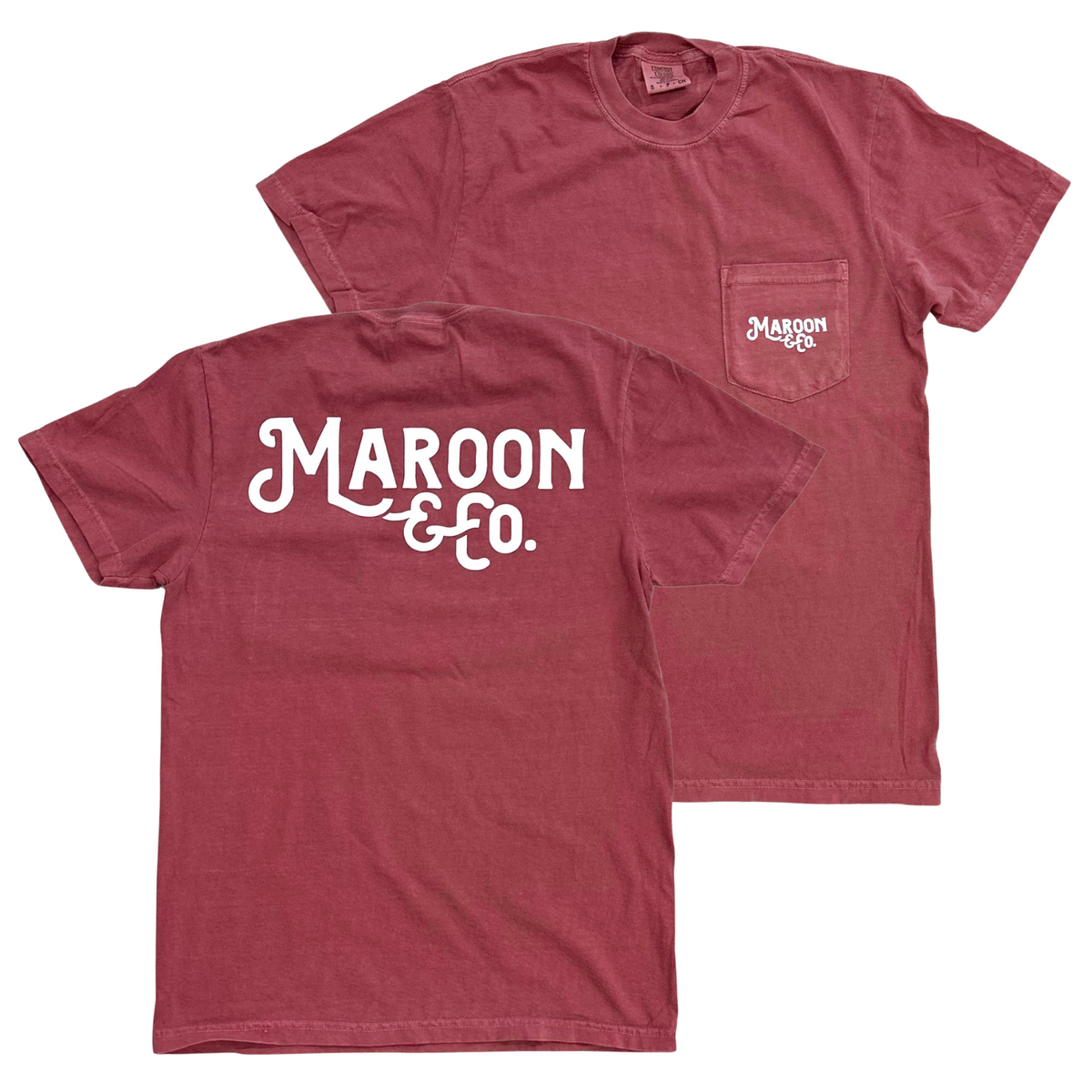 Maroon & Co Pocket Tee – Brick