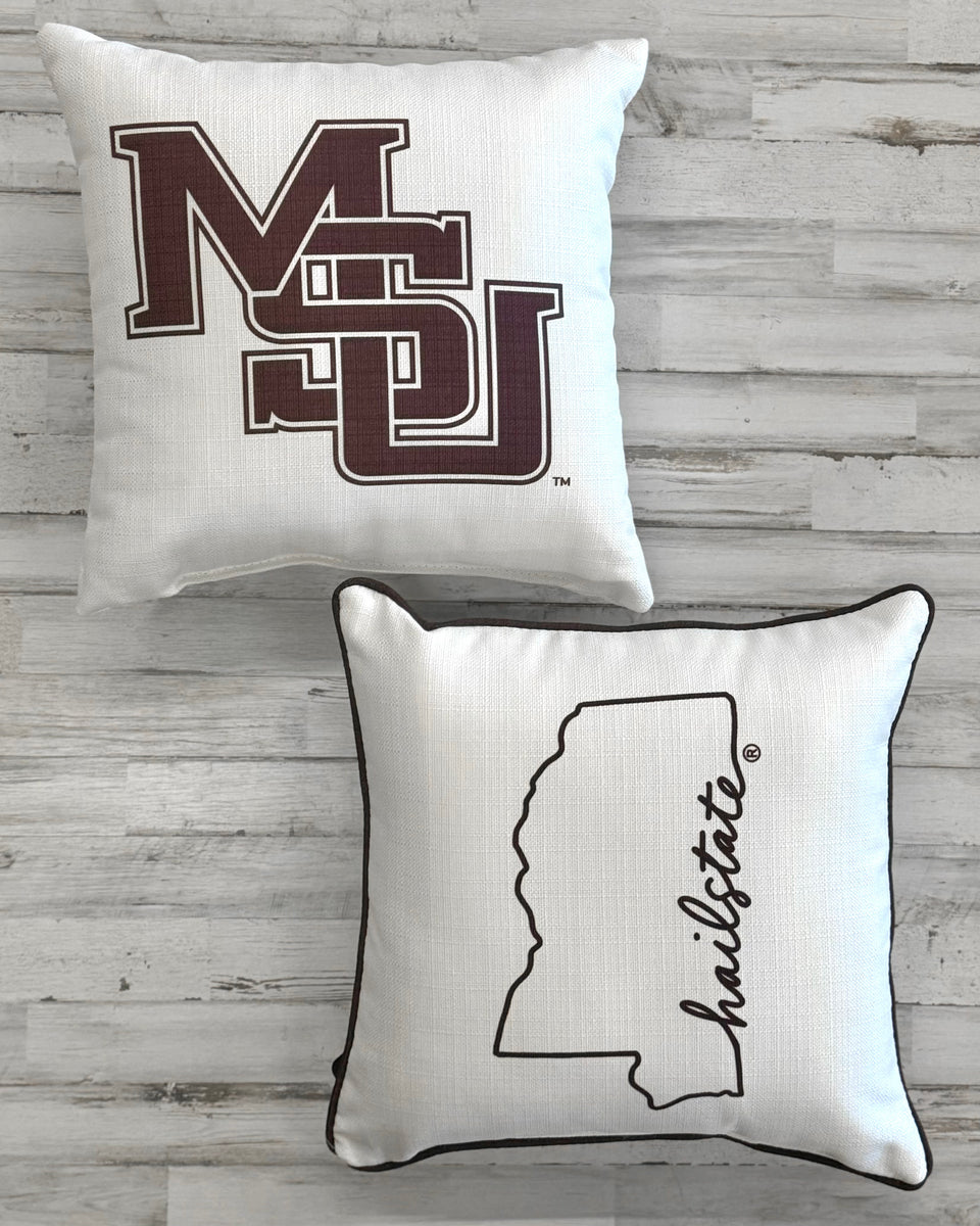 90's MSU Interlocking Pillow – Maroon & Co