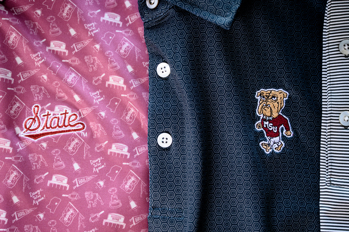 MS State Campus Polo – Maroon & Co