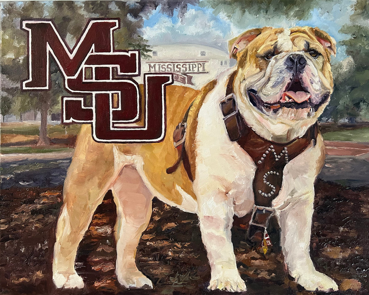 90's MSU Bully Canvas Print – Maroon & Co