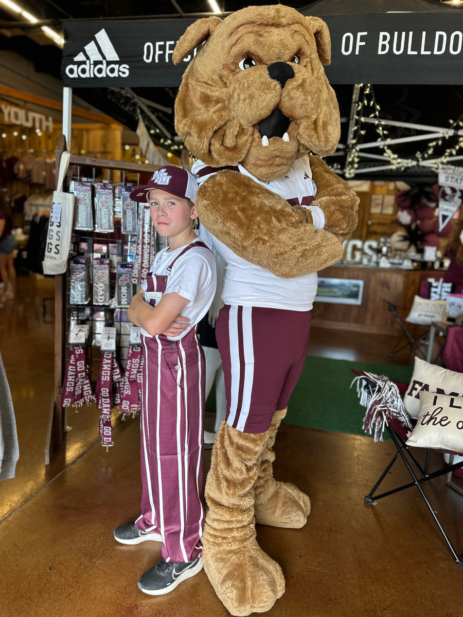 Youth Mississippi State Striped Game Day Overalls – Maroon & Co