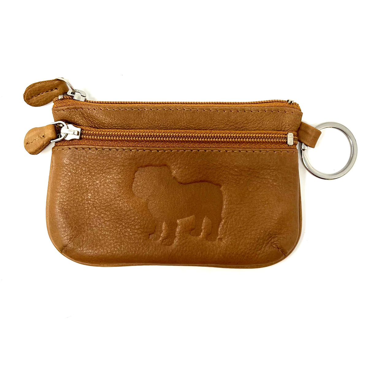 MSU Bulldog Leather Coin Case - Tan – Maroon & Co