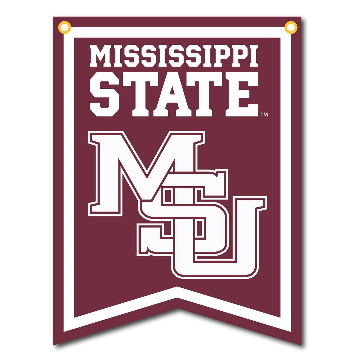 90's MSU Interlocking Dovetail 18 x 24" Banner – Maroon & Co