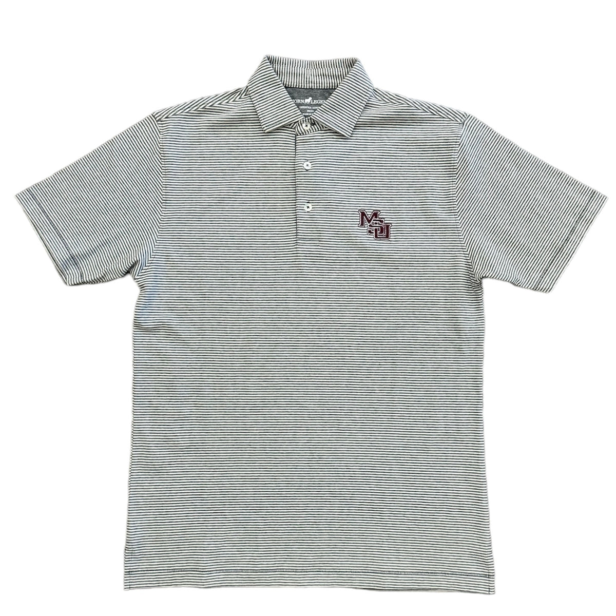 90's MSU Mini Stripe Polo – Maroon & Co