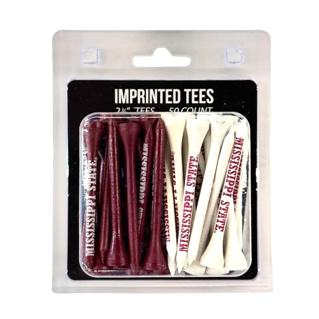 Mississippi State Golf Tees - 50pck – Maroon & Co