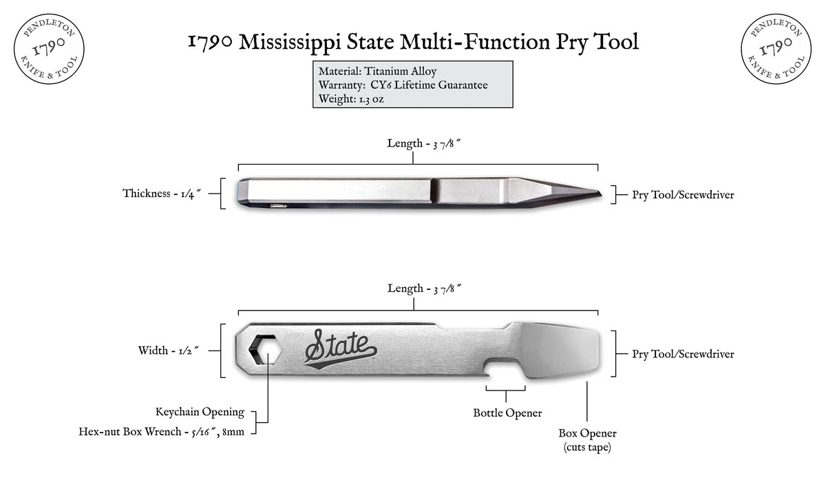 MSU Titanium Pry Tool – Maroon & Co