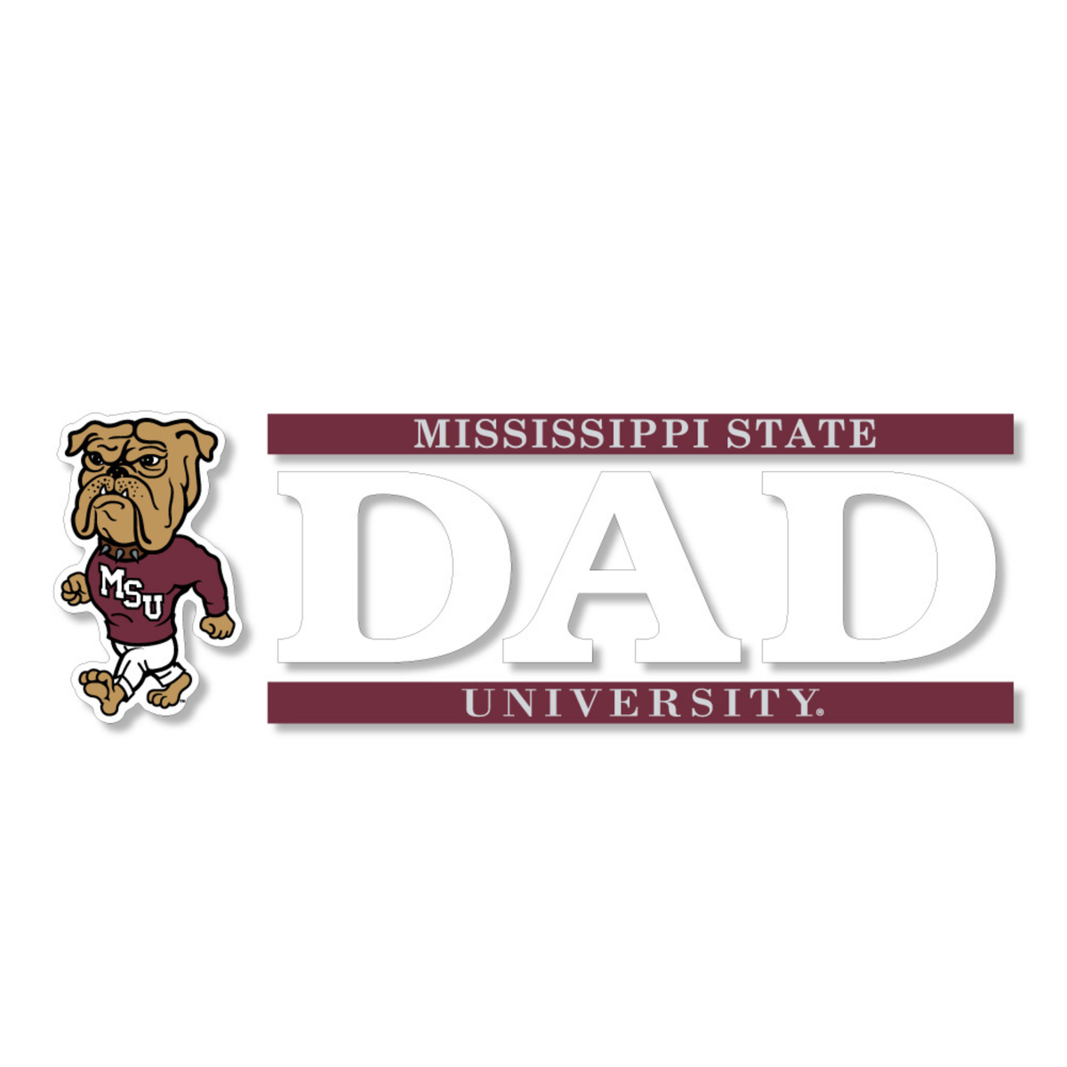 Walking Bully Dad Decal – Maroon & Co