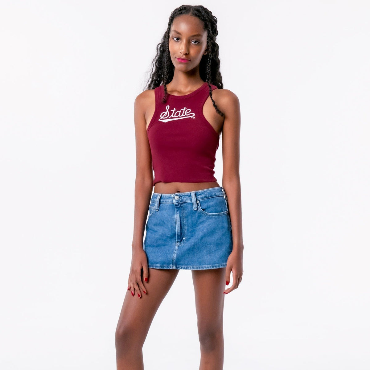 State Script Tailgate Tank – Maroon & Co