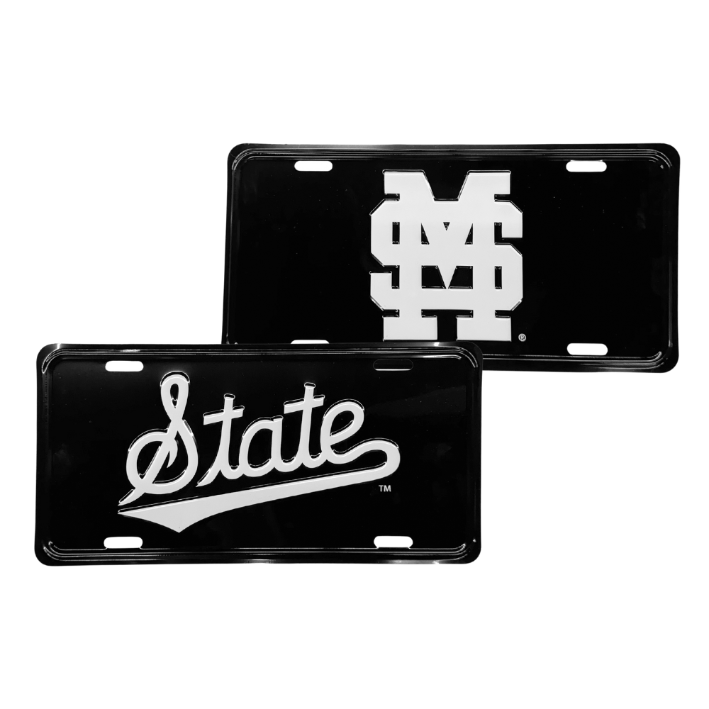 Mississippi State Aluminum License Plate – Maroon & Co