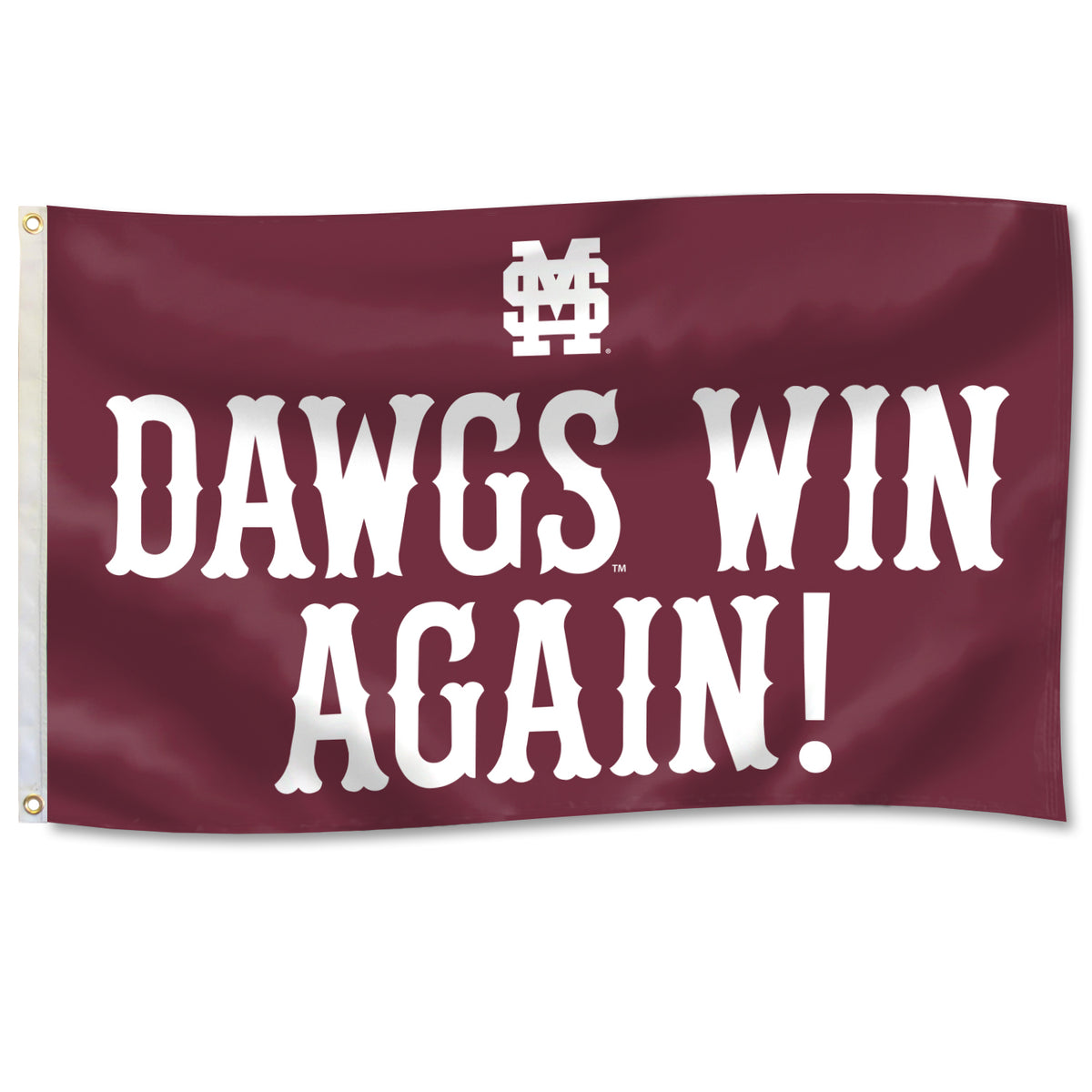 Dawgs Win Again 3' x 5' Flag – Maroon & Co